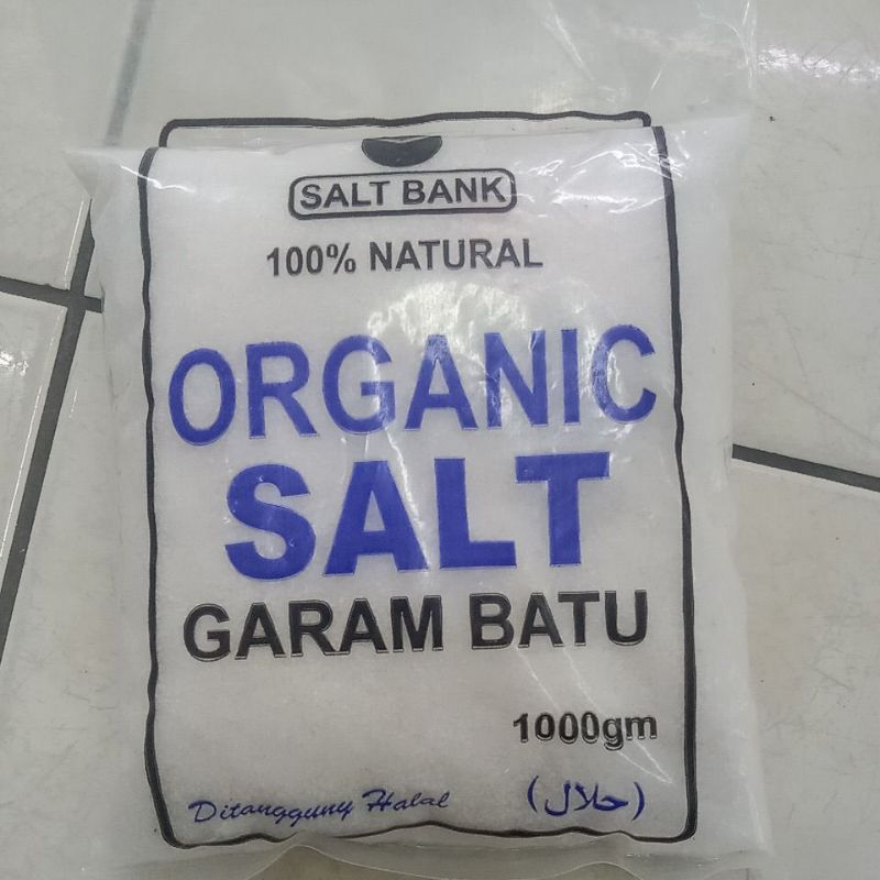 100% ORIGINAL WHITE SALT GARAM BATU 1000 gm | Shopee Malaysia