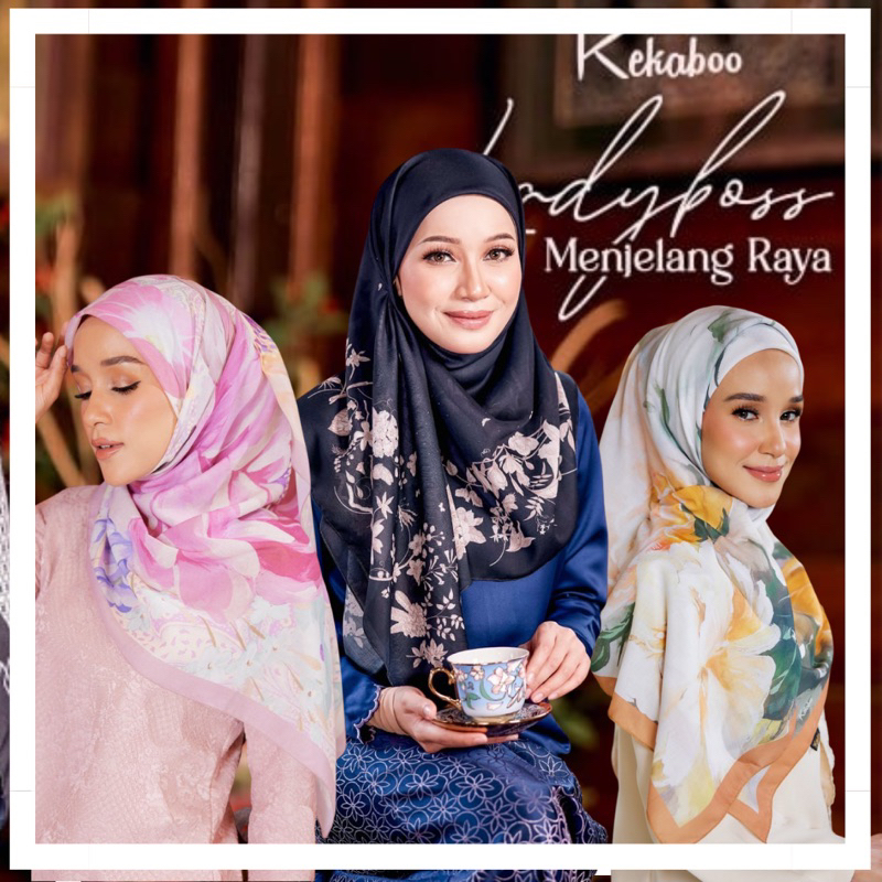KEKABOO Special Edition Koleksi Raya 2023 [Free Brooch] Tudung Bawal ...