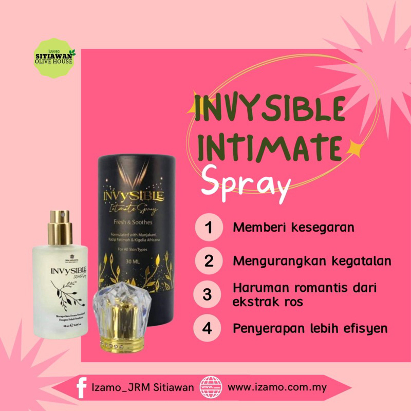 JRM INVYSIBLE INTIMATE SPRAY | Shopee Malaysia