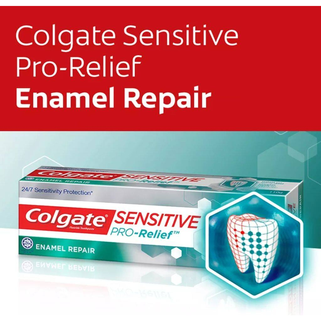 Colgate Sensitive Pro Relief Enamel Repair Toothpaste 110g | Shopee ...