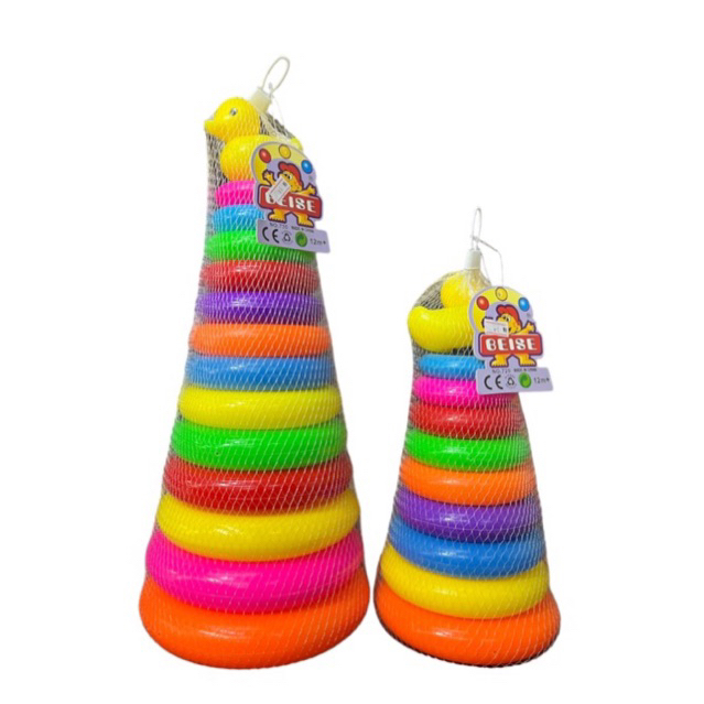Mainan Susun Gelung / Plastic Baby Kids Stacking Stack Up Educational ...