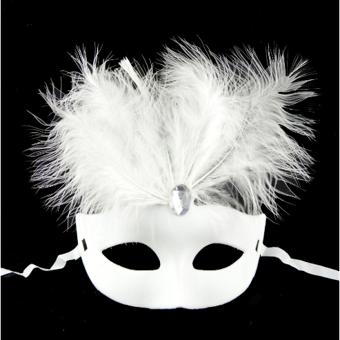 MSIA Ready Stock/ Venetian Feather Mask Halloween Party Eye Masks ...