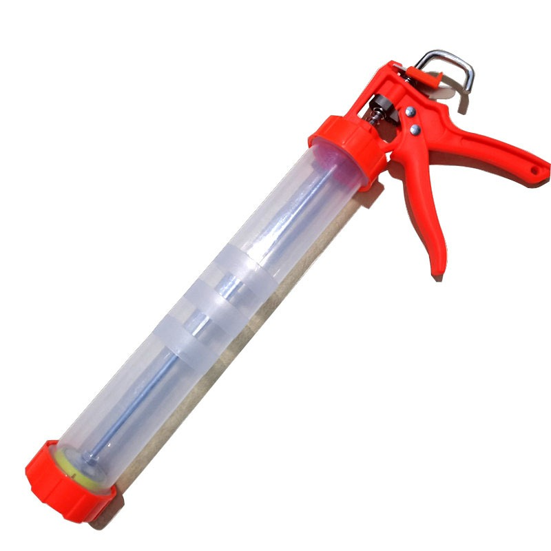 MKR 16" Hard Plastic Caulking Gun 600ml Pressing Inject Silicone ...