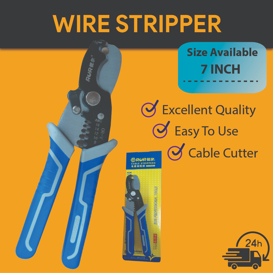 5 in 1 Crimper Wire Sripper Cutter 7" Crimp Wire Cable Stripper ...