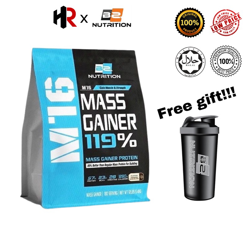 [ORIGINAL] M16 Mass Gainer MURAH Mass Protien 5.4KG/12 lbs susu tambah ...