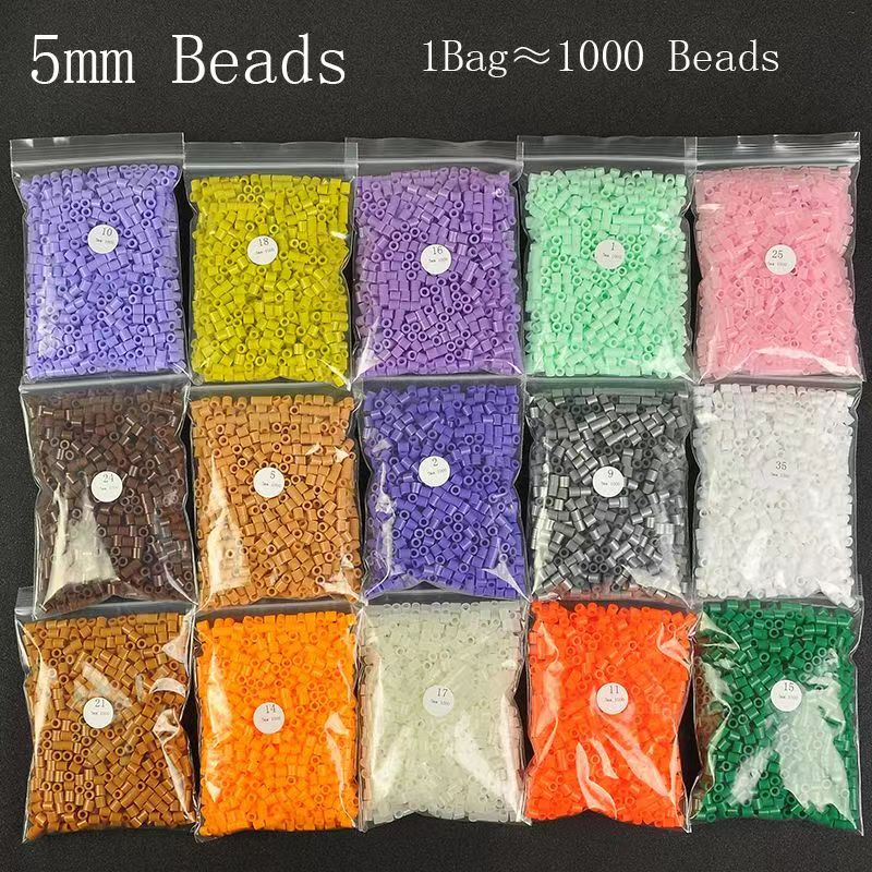 DIY Perler Fuse Beads for Hama 5.5MM 4800/1380 Perler Fuse Beads ...