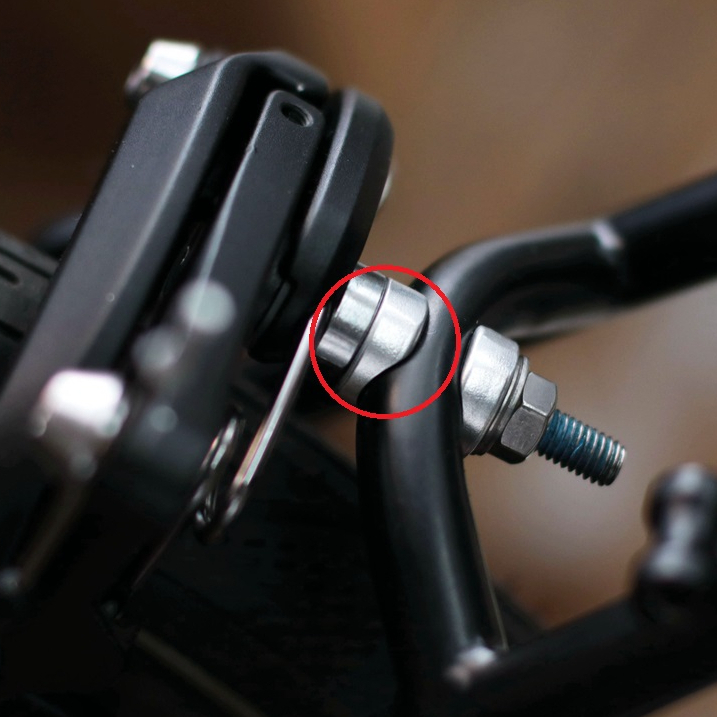 Aceoffix Brake Caliper Half Moon Spacer Concave Washer for Brompton ...
