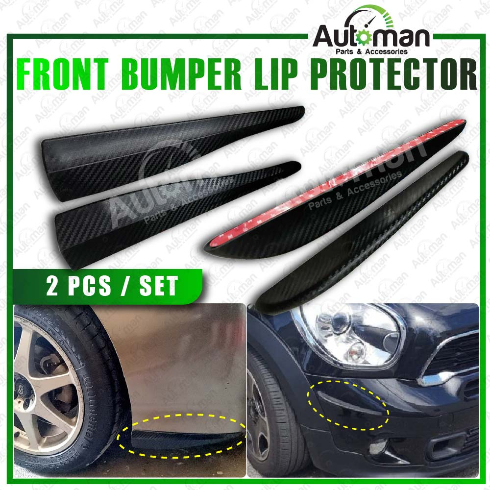 Universal Bumper Protector Guard Carbon Fibre Car Proton Perodua Toyota ...