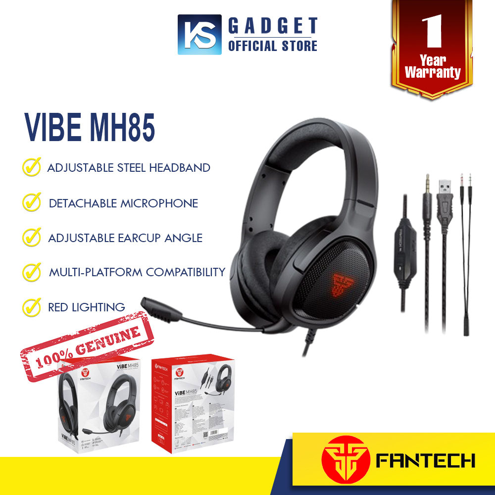 FANTECH MH Series MH85 Multi Platform Gaming Headset (Black/White/Mint ...