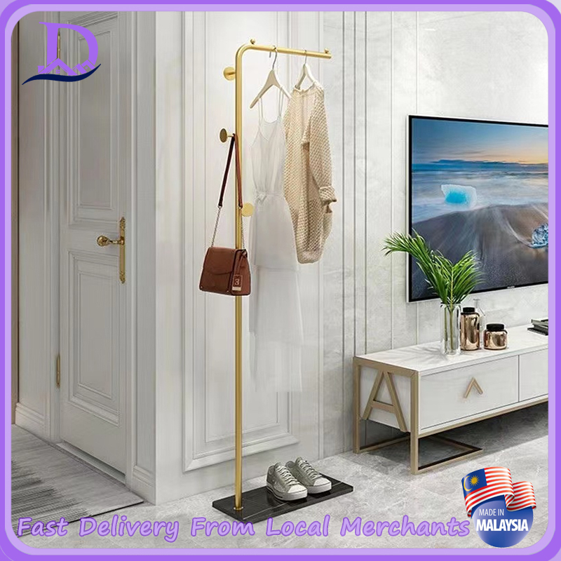 【🔥Hot Sale🔥】Coat Rack Metal Clothing Display Stand Floor Coat Stand ...