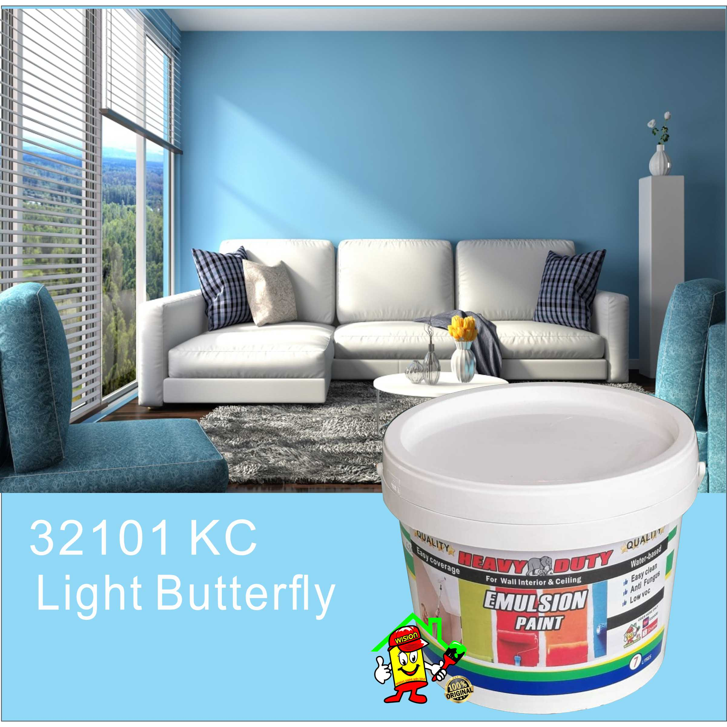 32101KC LIGHT BUTTERFLY ( 7L ) HEAVY DUTY EMULSION PAINT Cat Interior ... 32101KC LIGHT BUTTERFLY ( 7L ) HEAVY DUTY EMULSION PAINT Cat Interior ...
