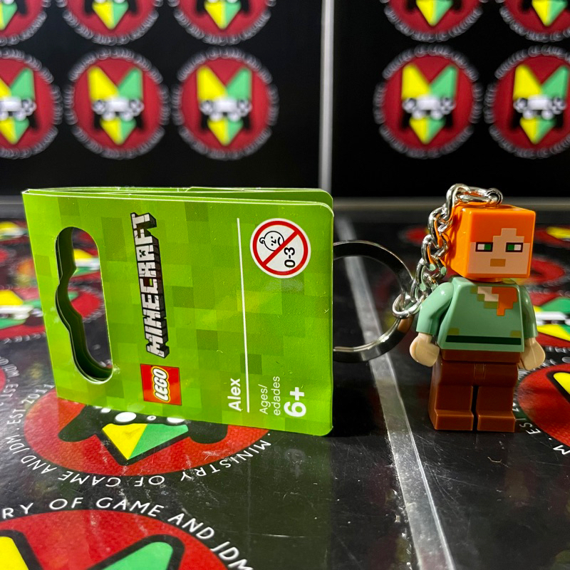 Lego Minecraft Alex Key Chain (853819) | Shopee Malaysia