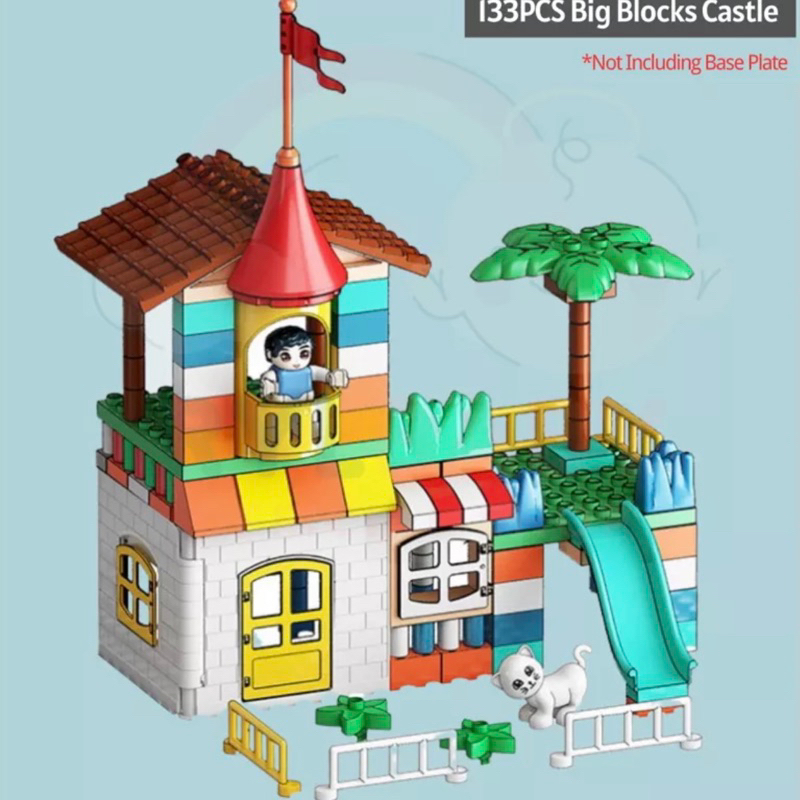 EXTRA LARGE Kids MultiFunction Building Blocks Table Learning Desk Space Sand Activity Brick ...