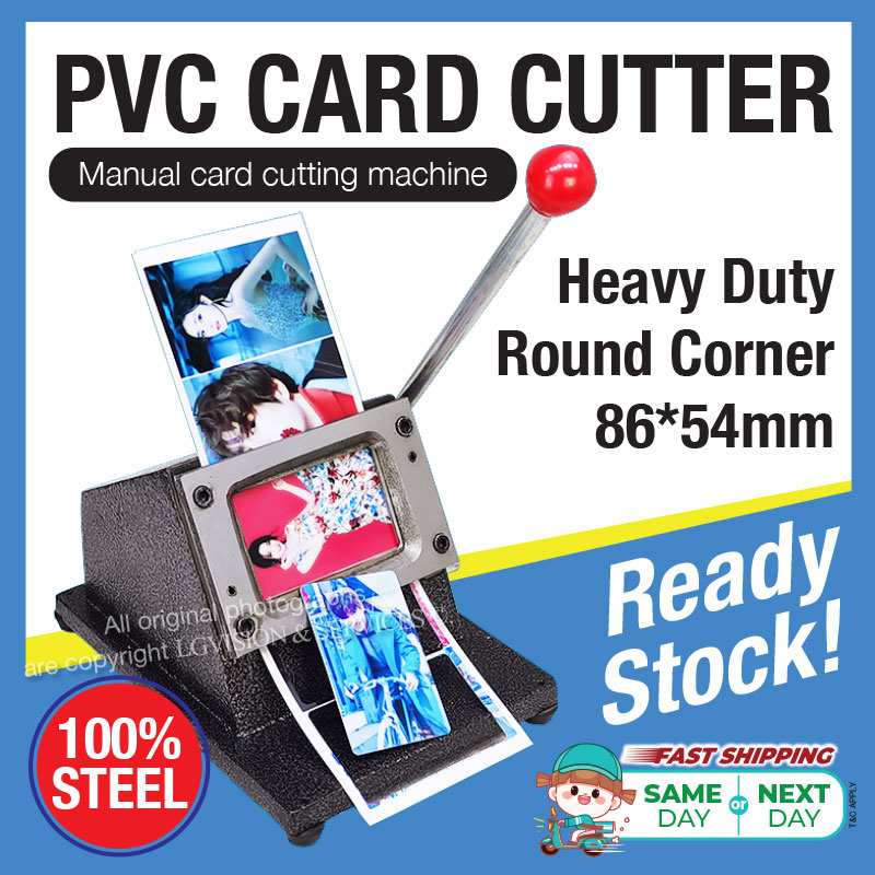 PVC ID CARD Cutter Heavy Duty Round Corner 86x54mm - Ready Stock ...
