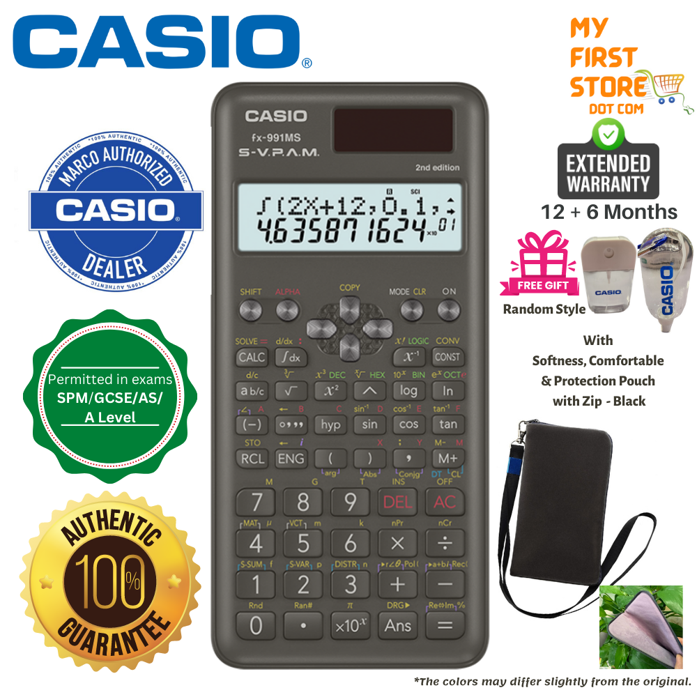 Genuine Casio FX-991MS 2nd edition Scientific Calculator for School ...
