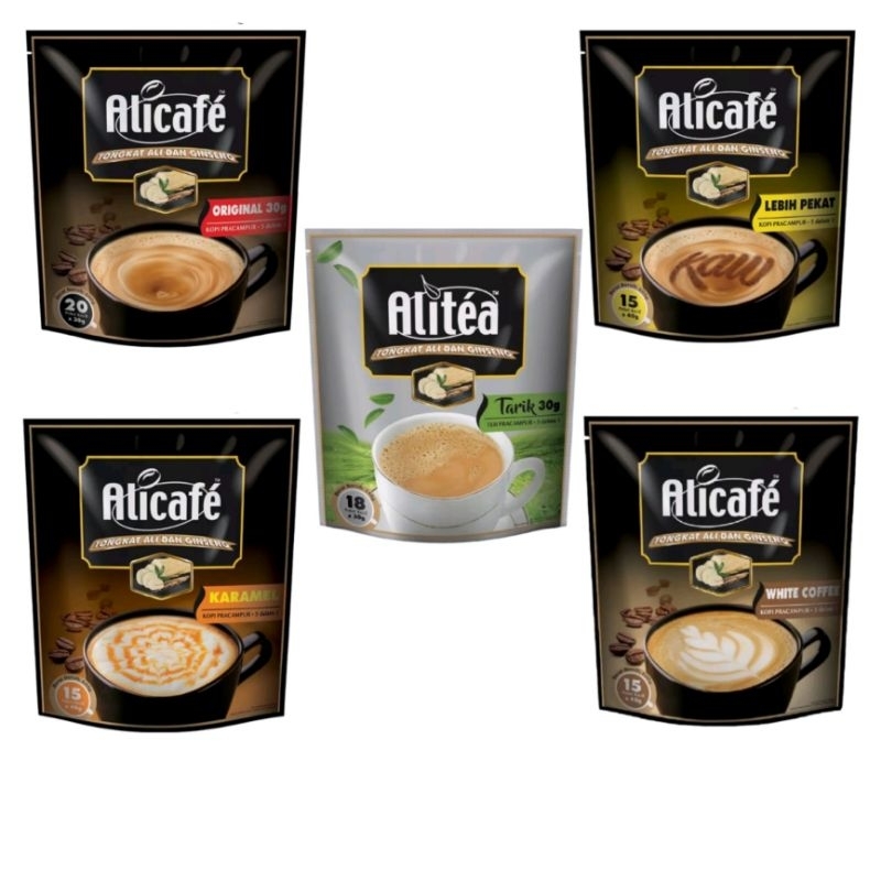 ALICAFE Tongkat Ali Ginseng Original | Lebih Pekat | Karamel | White ...