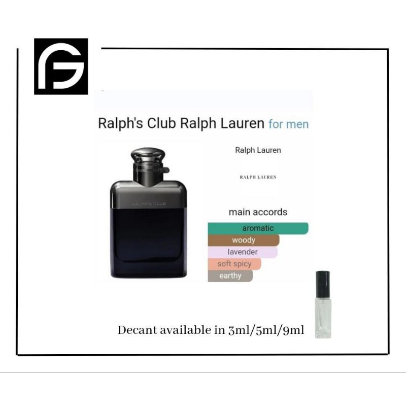 ORIGINAL AUTHENTIC DECANT PERFUME/RALPH'S CLUB EDP | Shopee Malaysia