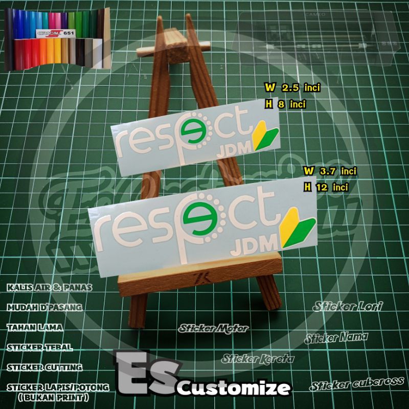 STICKER KERET=RESPECT JDM | Shopee Malaysia