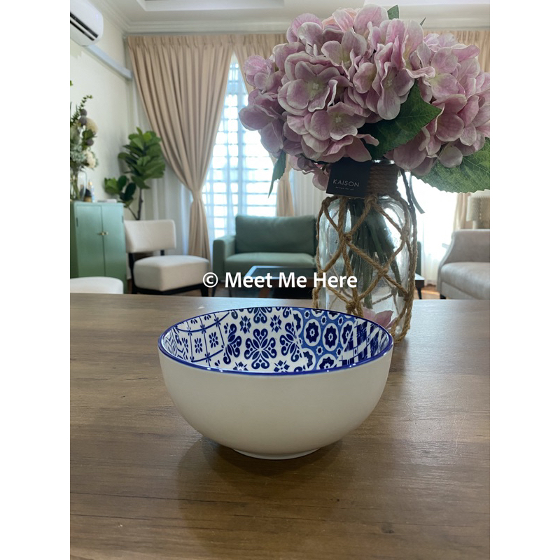 Loose Set 1pcs VINTAGE BLUE Set Pinggan Mangkuk Giacomo / Set Plate ...