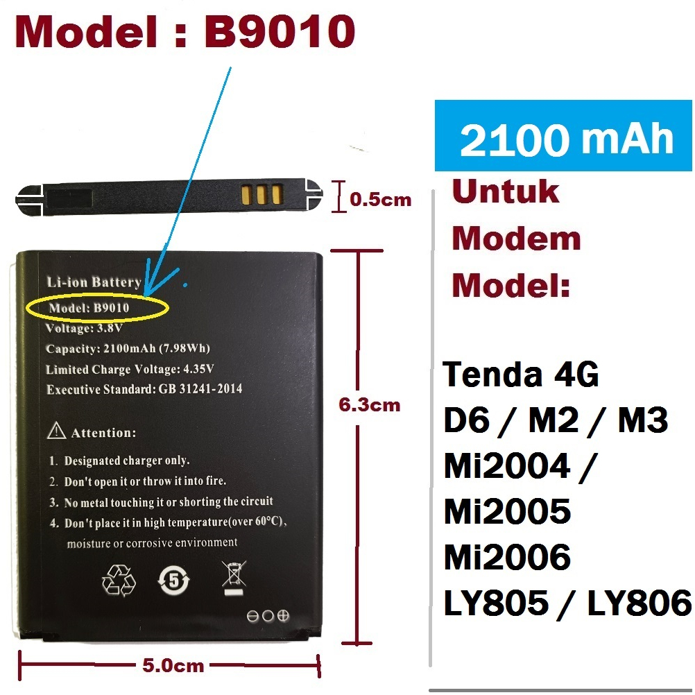 mifi Bateri Battery Pocket Portable Modem WiFi Hotspot MF836 MF60 D5 ...