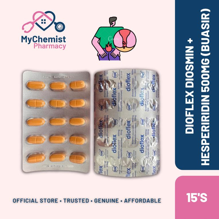 Dioflex Tab 15's & 30's (EXP 09/2025) Ubat Buasir | Shopee Malaysia