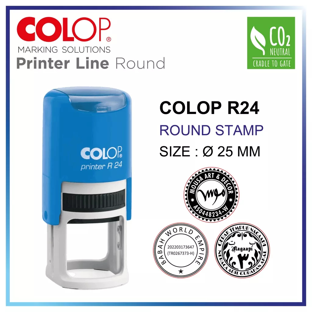 RUBBER STAMP COLOP PRINTER R24 & CASING ( READY STOCK) 印章 | Shopee Malaysia