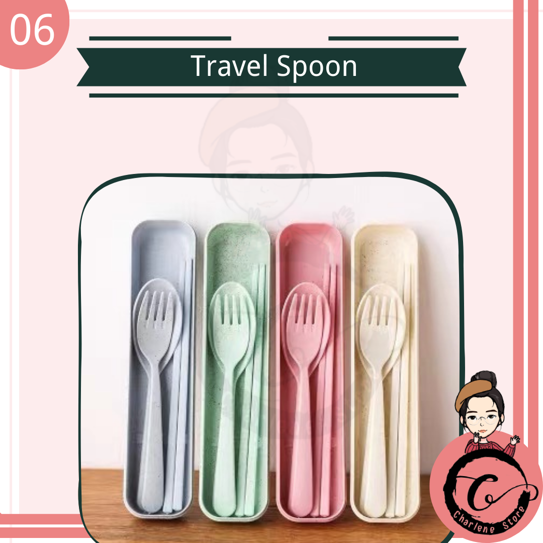 Rm1.99 - 4 pcs/set Children Portable Tableware Chopsticks Spoon Fork ...