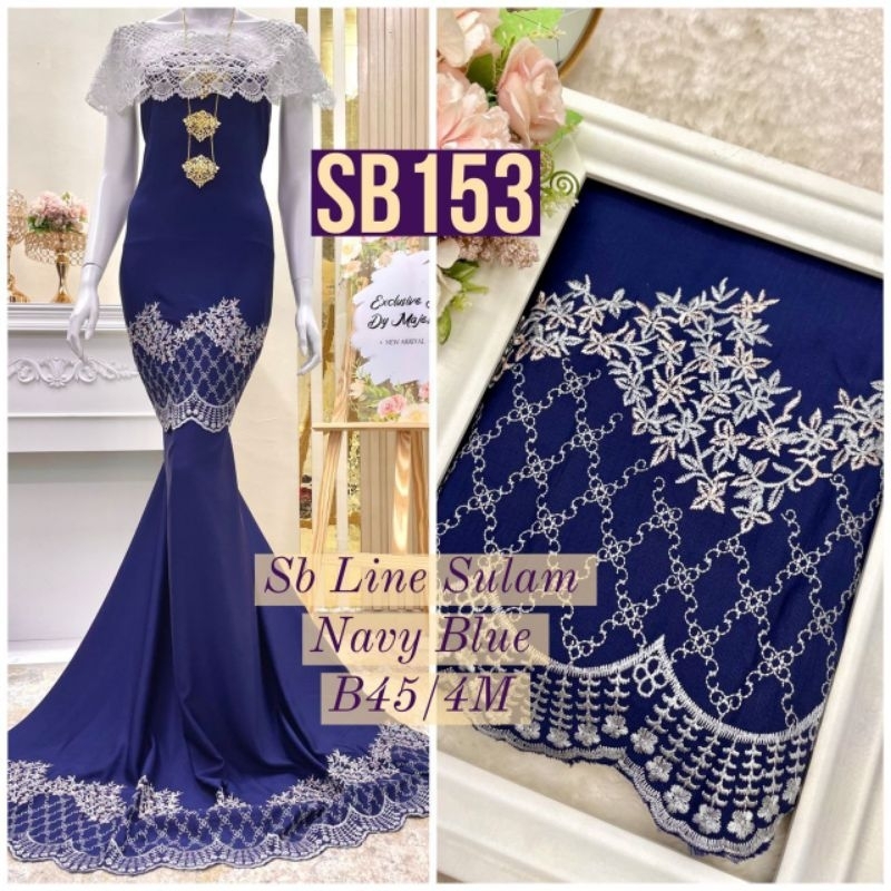 Kain Pasang Songket Sulam Biku SB Line (open meter) bidang 60 | Shopee ...