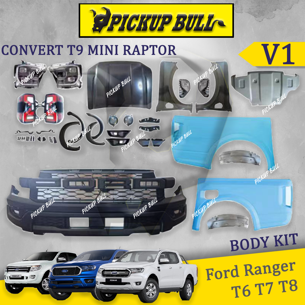 Ford Ranger T6 T7 T8 convert T9 Mini Raptor / Body Upgrade | Shopee ...