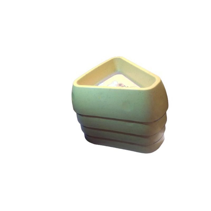 TRIANGLE SHAPED BOWL (YELLOW) | Shopee Malaysia