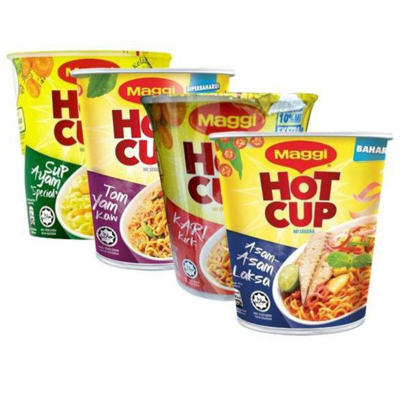 Maggi Hot Cup (Kari Tomyum Ayam Asam Laksa) | Shopee Malaysia