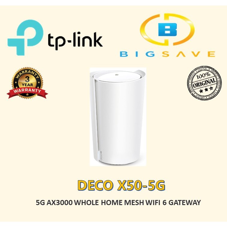 TP-LINK DECO X50-5G 5G AX3000 WHOLE HOME MESH WIFI 6 GATEWAY | Shopee Malaysia