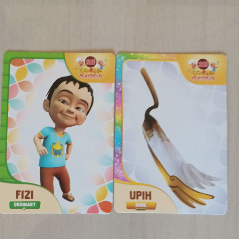 kad choki choki upin & ipin kad FIZI ORDINARY dan UPIH RARE | Shopee ...