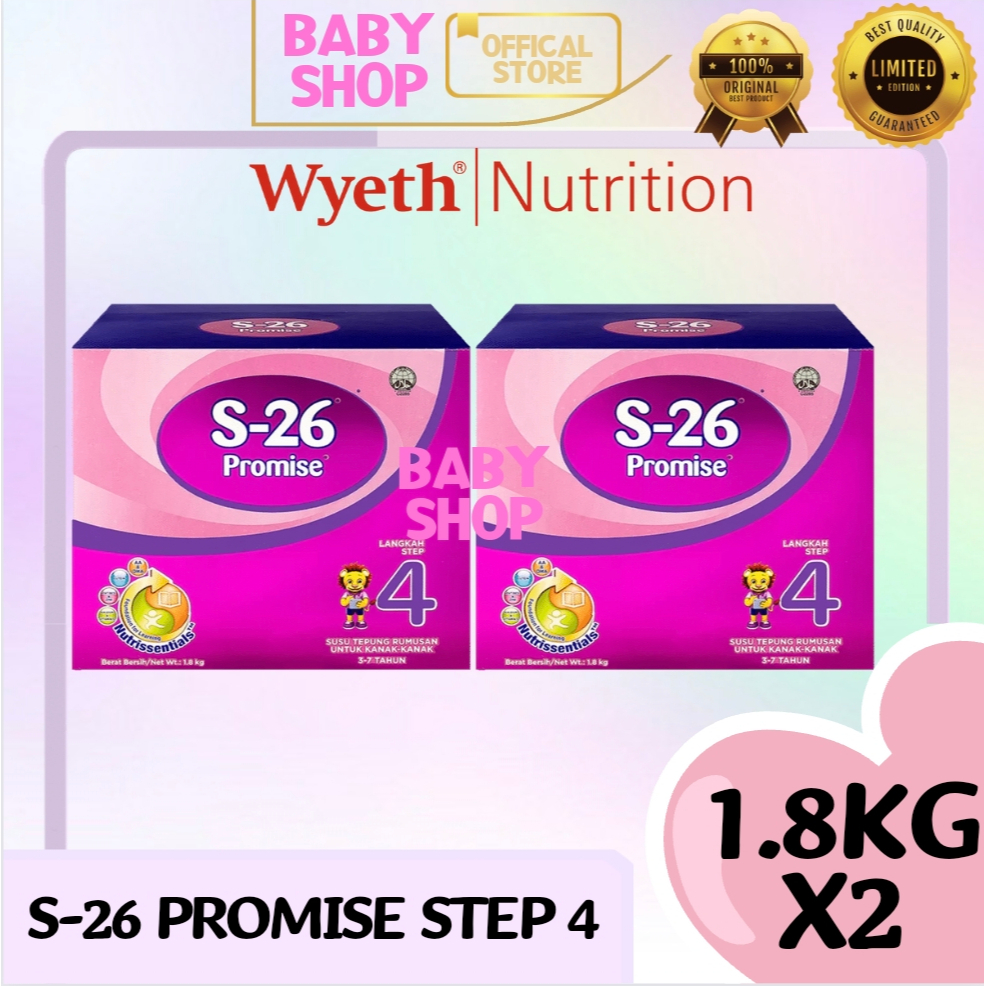 S26 Promise Step 4 (1.8kg x 2) Exp: 08/2024 (Newest Stock) (Wyeth ...