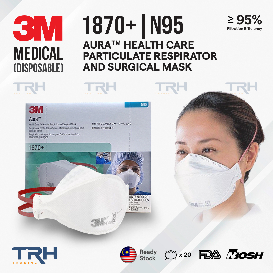 [READY STOCKS|ORIGINAL] 1870+ Aura Health Care Particulate Respirator ...