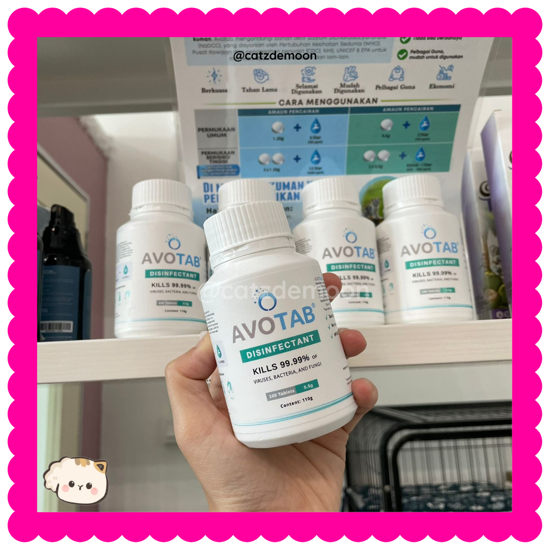 Avotab Disinfectant Tablets 0.5g/100 Tablets | Shopee Malaysia