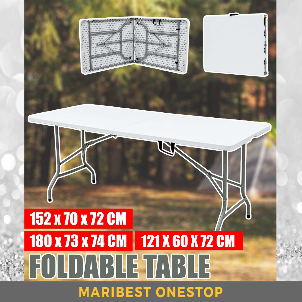 4/5/6FT Foldable Banquet Table Event / Camping / Hall / Buffet Outdoor ...