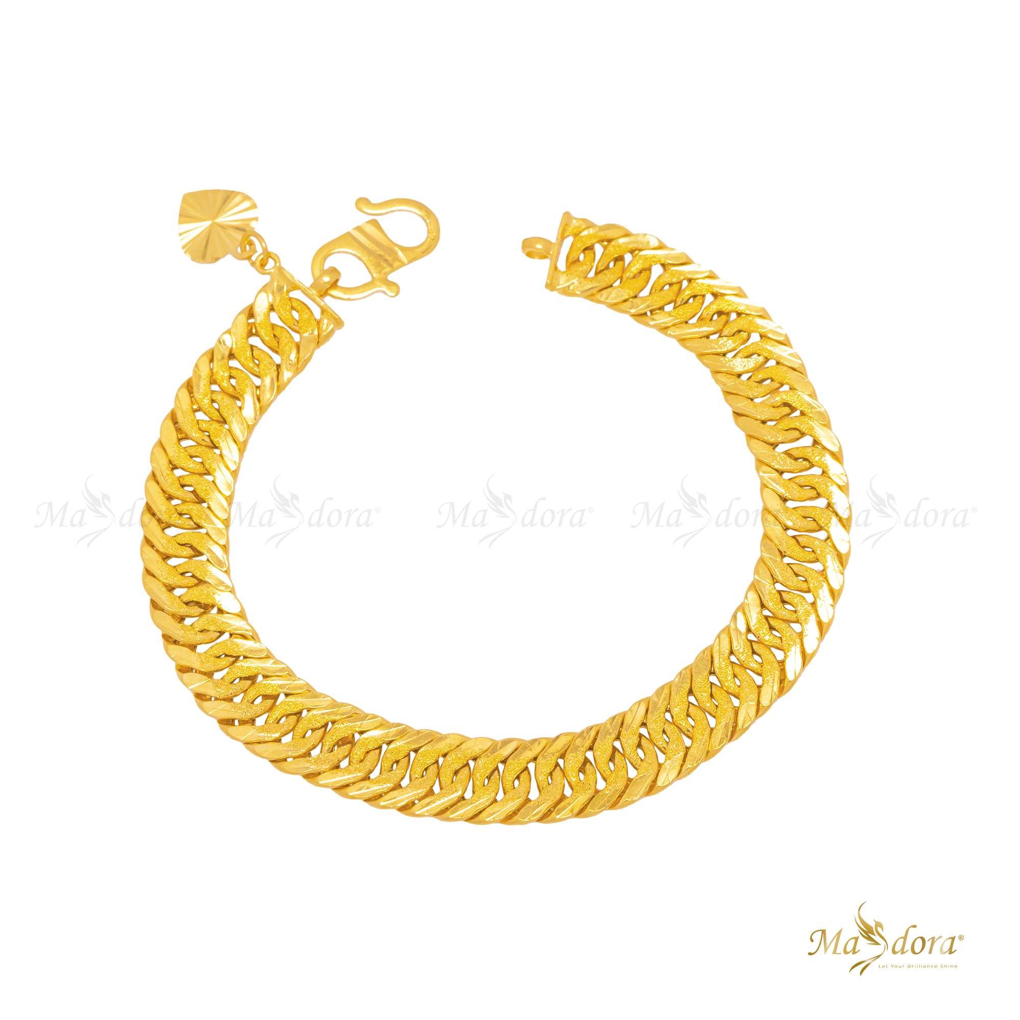 MASDORA 916 Gold Bracelet Rantai Tangan Emas ~ Lipan Kait 2 - 8mm (EMAS ...