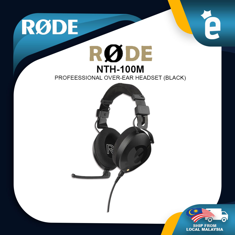 RODE NTH-100M Professional Over-Ear Headset (Black) | Shopee Malaysia