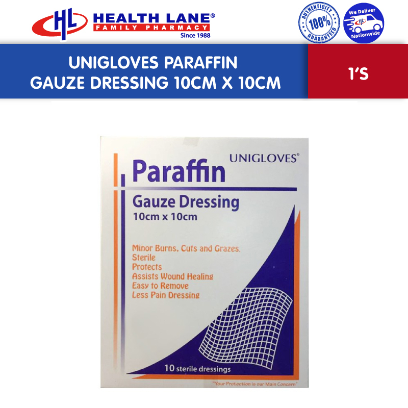 Unigloves Paraffin Gauze Dressing (10cm x 10cm/10's) | Shopee Malaysia