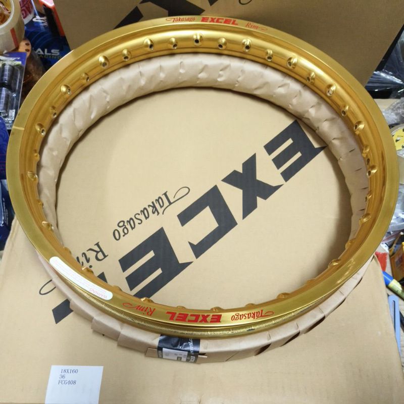 RIM TAKASAGO EXCEL JAPAN Alloy "SATU SET" (1.6x17)/(1.6x18), 36 holes ...