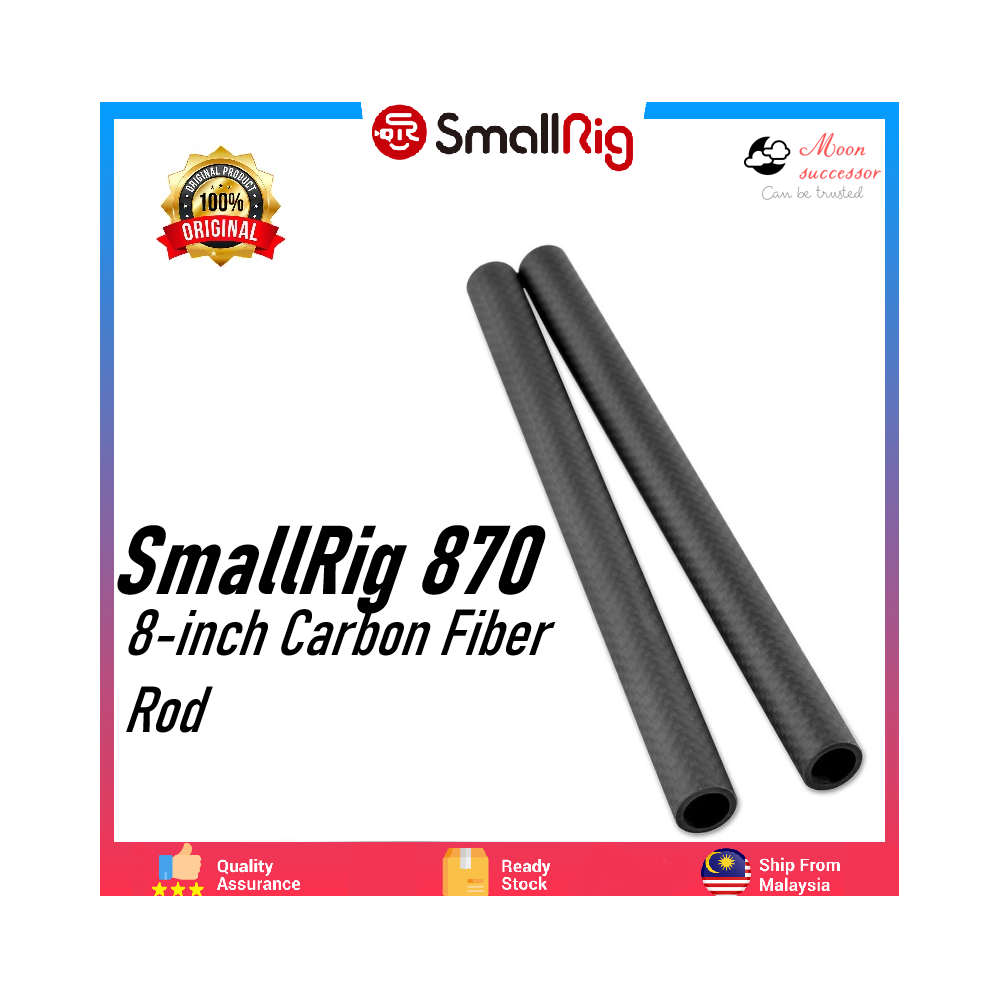 SmallRig 870 15mm Carbon Fiber Rod Set (8") | Shopee Malaysia