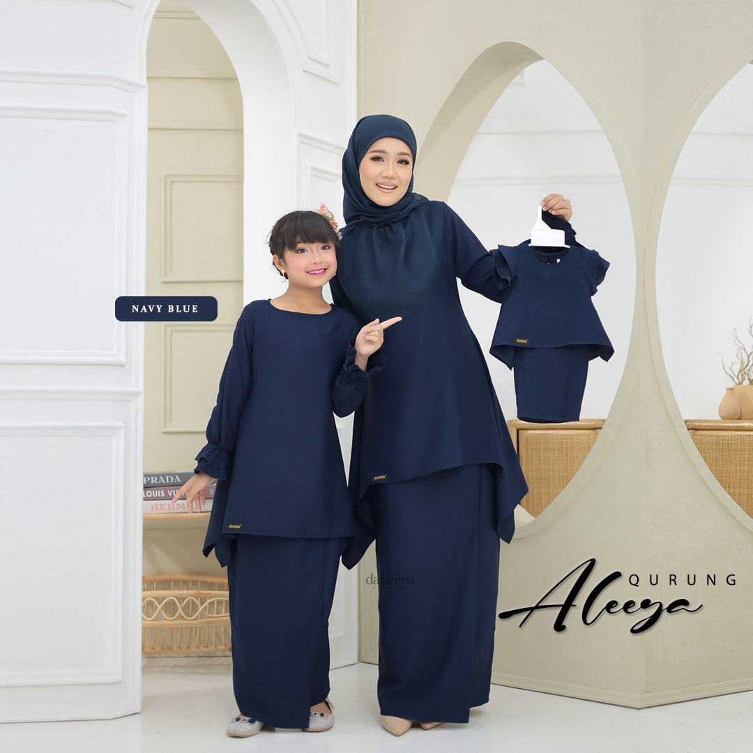BAJU KURUNG MODEN ALEEYA RAYA SET SEDONDON IBU ANAK 2024 PLUS SIZE S HINGGA 5XL MUSLIMAH WEAR ...