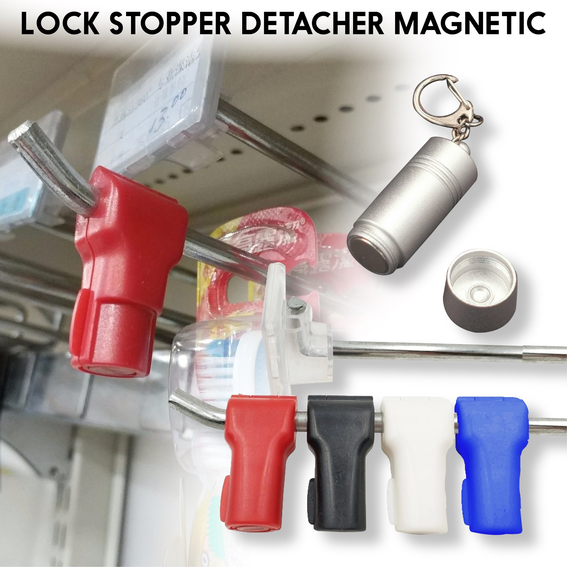JME Ready Stock StopLock Hook Lock Accessories Magnetic Anti Theft Lost ...