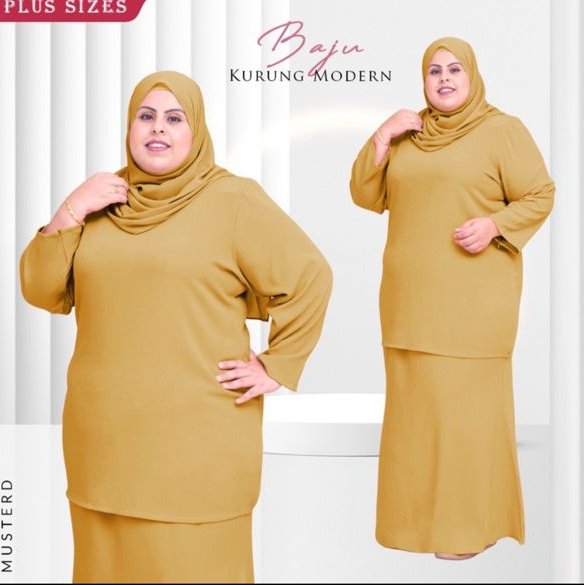 Baju Kurung Moden Plus Size Awatif Kurung Moden Murah Plain Baju Kurung ...