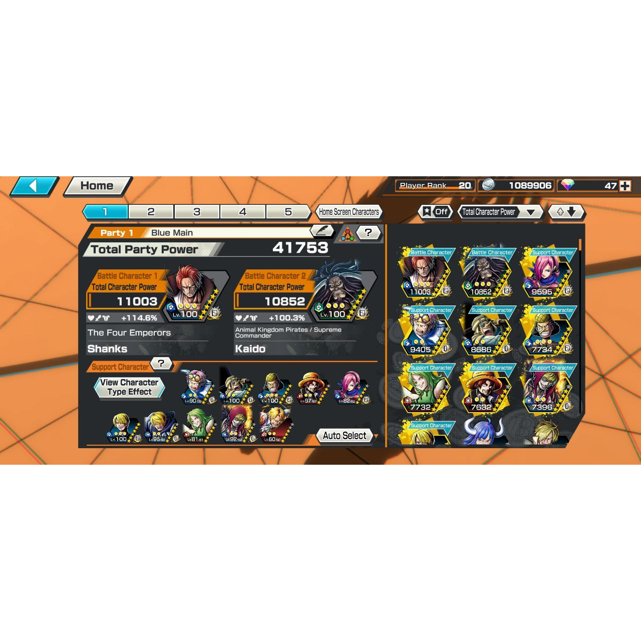 One Piece Bounty Rush : EXTREME Shanks Marineford MAX 11k power + Bf ...