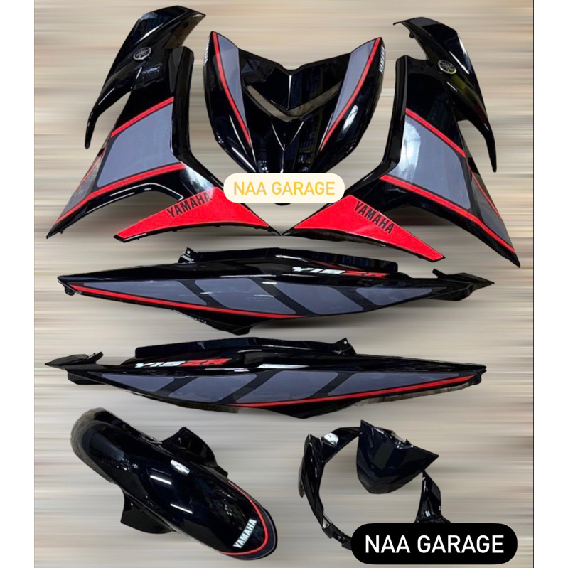 COVERSET BATMAN ENERGI BLACK Y15 V1-V2 FREE AMBLEM LOGO YAMAHA | Shopee ...