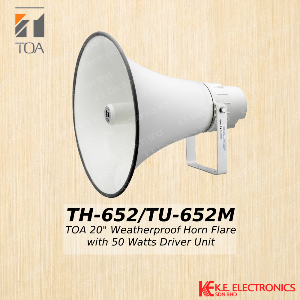 TOA TH-652 20" Weatherproof Horn Flare with TU-652M 50 Watts Driver Unit | Shopee Malaysia