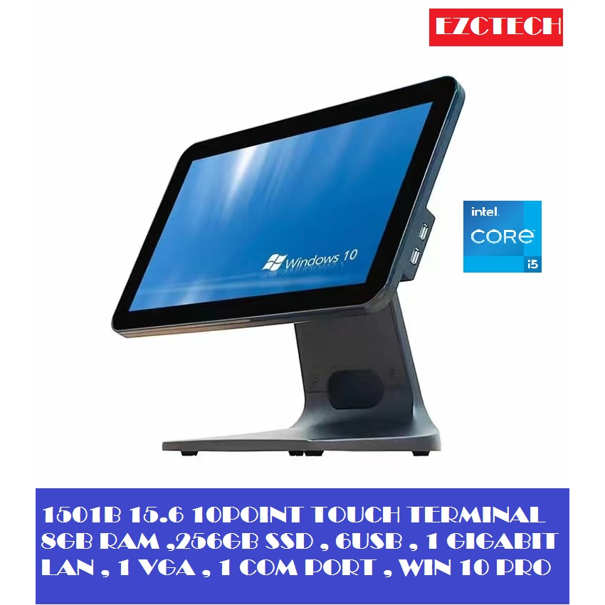 EZCTECH 1501B I5 5200u 15.6 INCH 10POINT TOUCHSCREEN POS SYSTEM ...