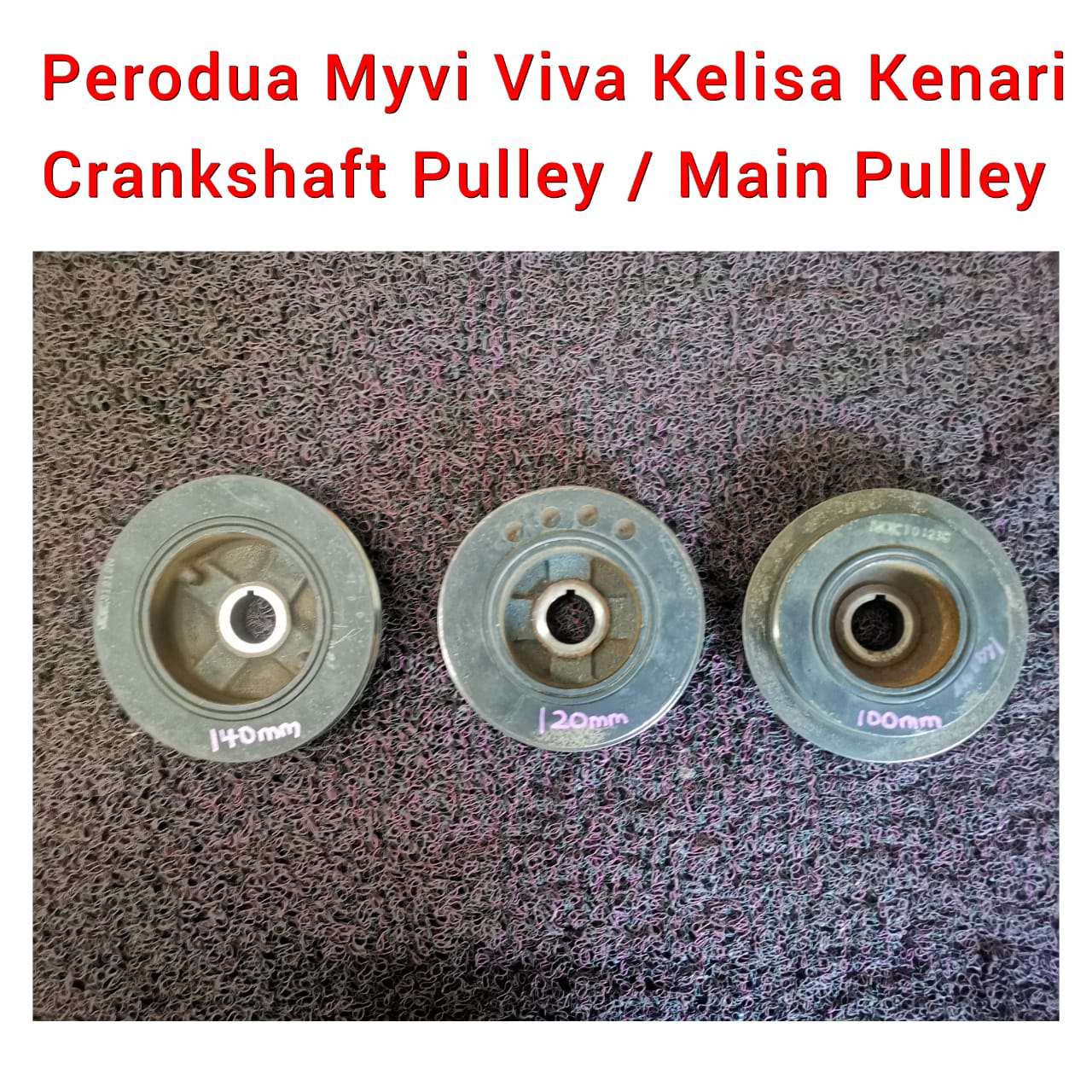 Perodua Kelisa Kenari Viva Myvi 1000cc 850cc 660cc Crankshaft Pulley ...